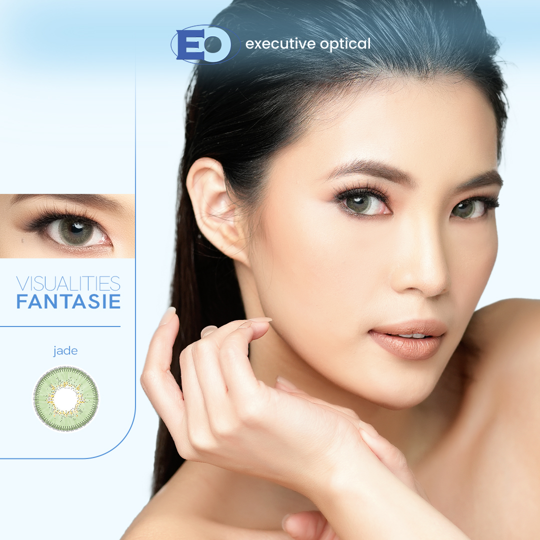 EO Visualities Fantasie Jade | Graded Green Contact Lenses (6 months ...