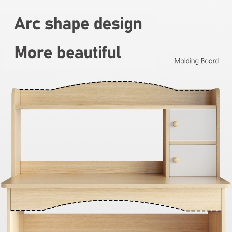 Study Table With Drawer Computer desk desktop home desk bookcase ...