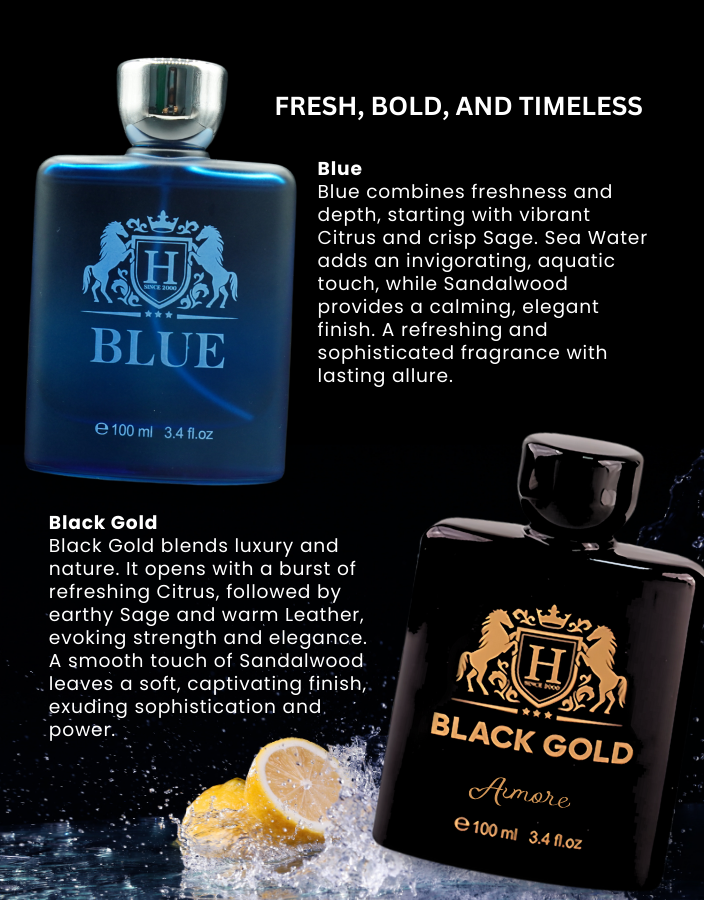 BRILLIANT.Q AIMORE BLACK GOLD AND BLUE HAS A LONG LASTING FRAGRANCE ...