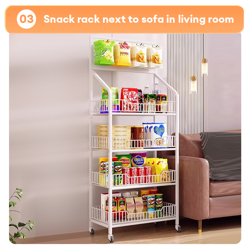 Metal Rack Organizer Layer Supermarket Shelves Snack Shelf Steel Rack ...