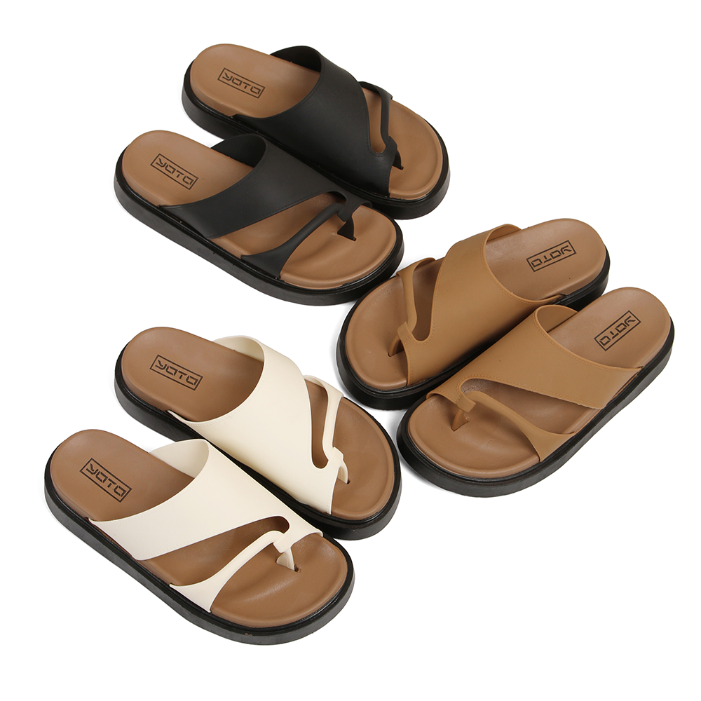 YOTO Korean One Finger Sandals For Women Fashion Casual Cross-Strap ...