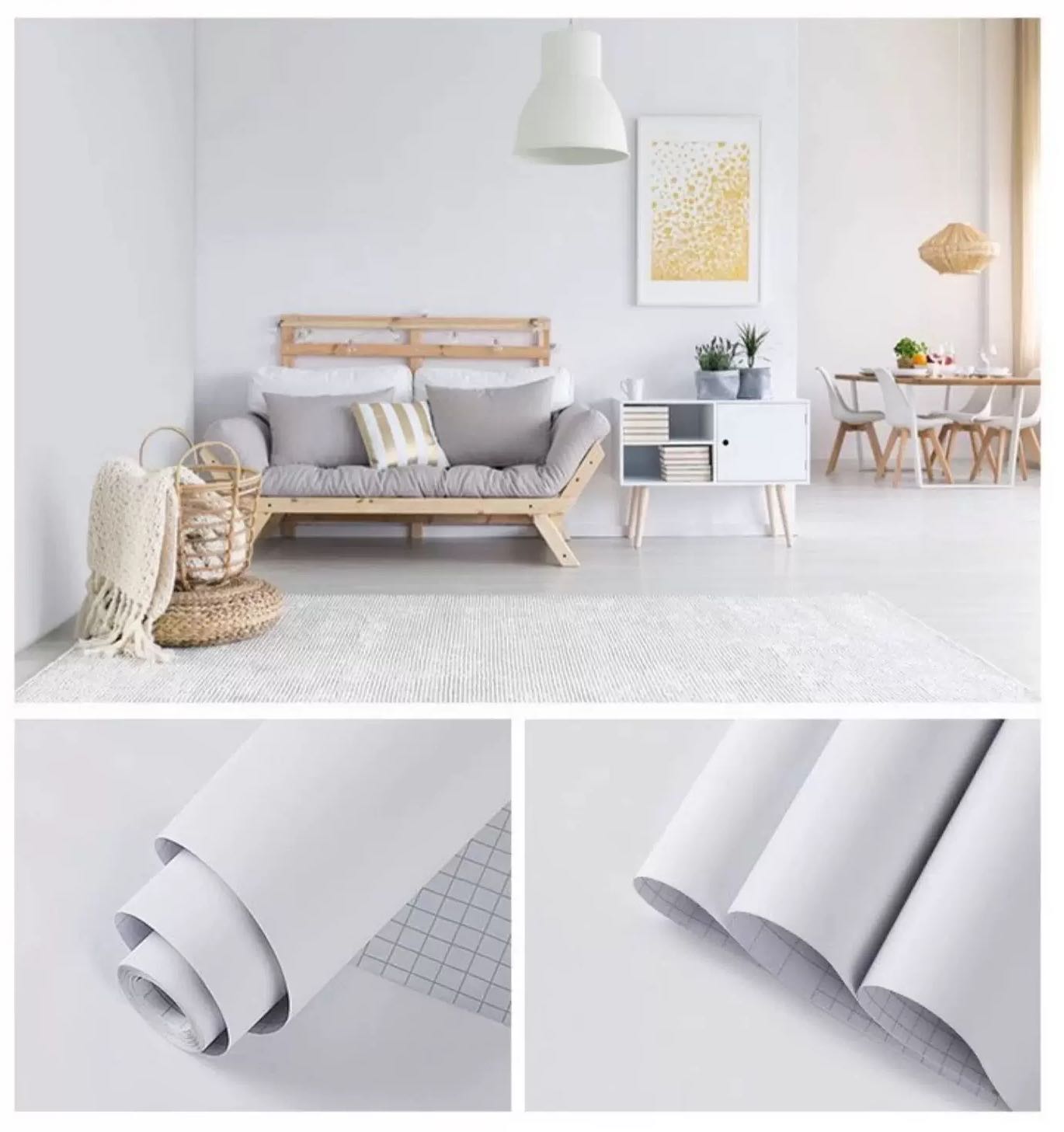 BHW Wallpaper PVC Waterproof Self-Adhesive Wall Paper Sticker ...