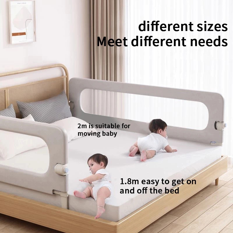 Foldable Bed Fence for Baby Queen/king Size Slide Down Safety Bed Guard ...