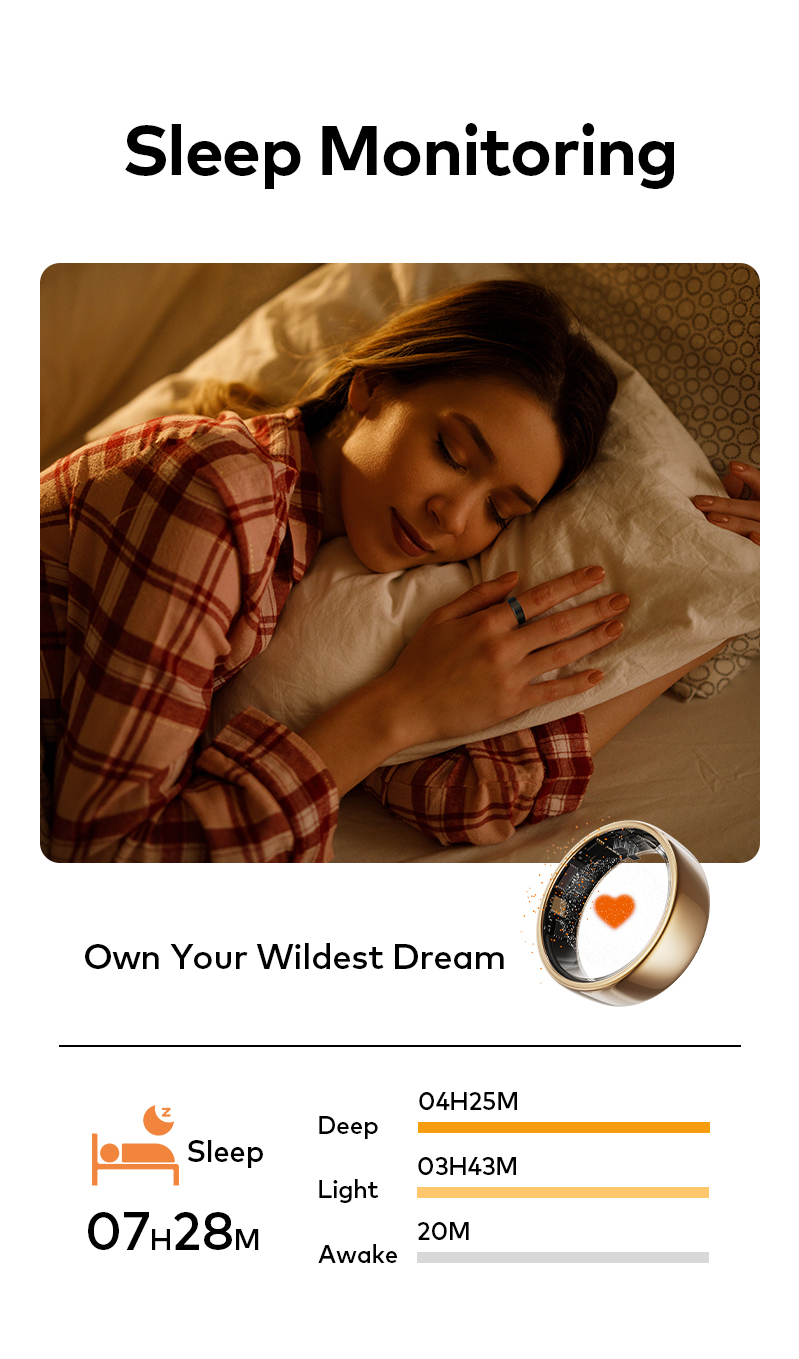 itel Smart Ring | 24-Hour Health Monitor | Stainless Steel | 10 ATM ...