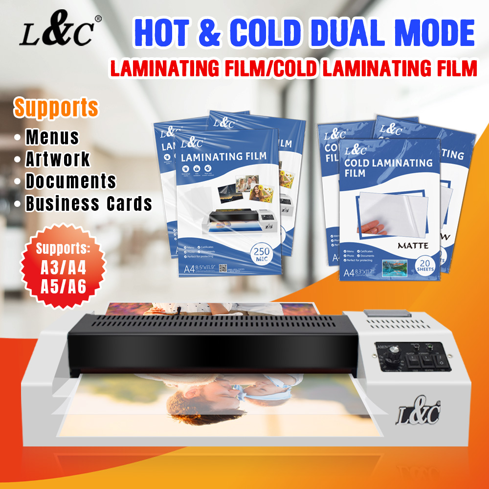 L&C A4 Laminator Machine HOT/COLD/REVERSE 220v Heavy Duty Laminating ...