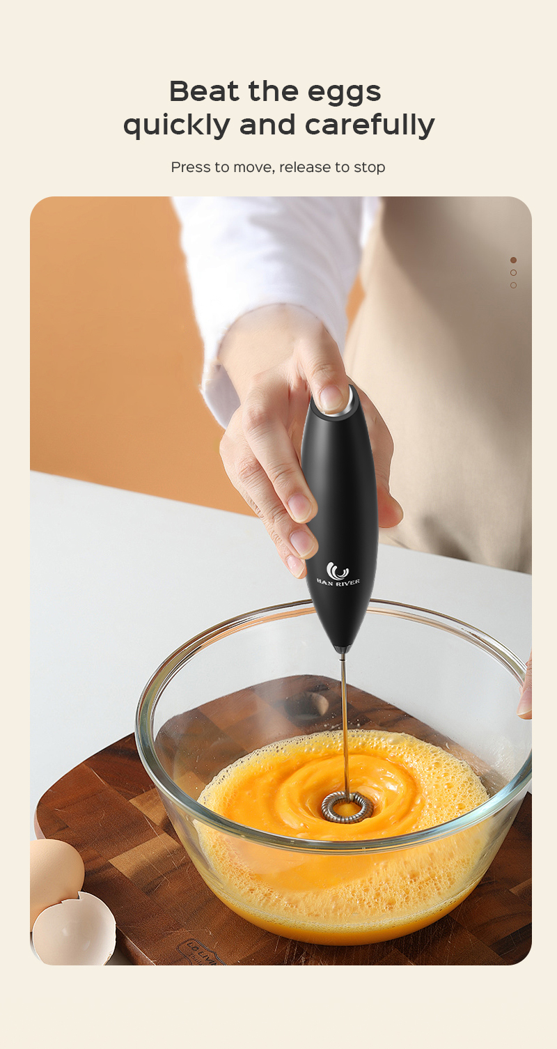 HAN RIVER Hand Mixer HRDDQ07 Mixer / Electric Mini Milk Frother ...