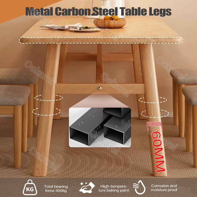 120/140CM Wooden Dining Table Set Furniture Wooden Dining Table Nordic ...