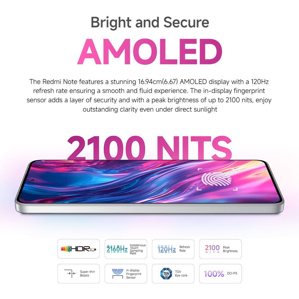 Xiaomi Redmi Note 14 5G (12+512GB / 8+256GB / 6+128GB) Smartphone ...