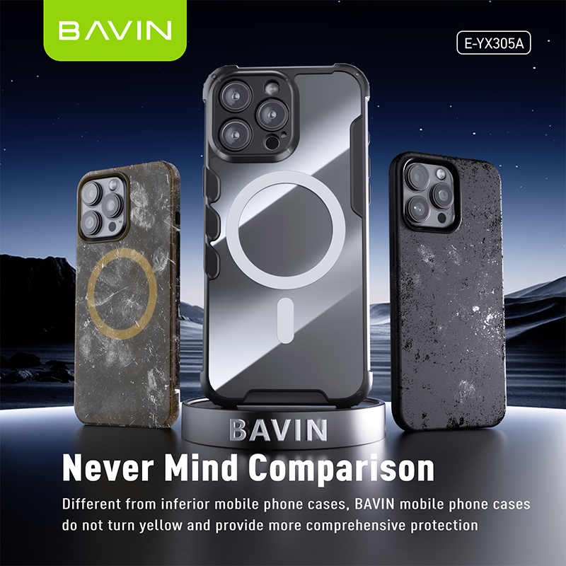 BAVIN YX305A Phone Case Series Magnetic Suction w/ Anti-Fall for iPh 16 ...