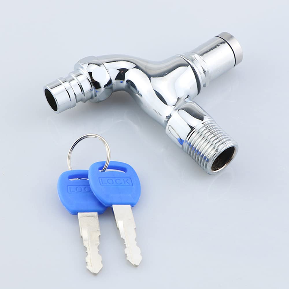 Faucet Anti-Theft Water Tap with Key Alloy Key Switch Faucet Bibcocks ...