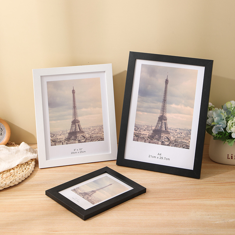 4R/5R/A4 Wooden Picture Frames For Table Top Display And Wall Mounting ...