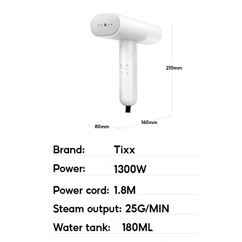 Tixx Foldable Steam Iron Portable Handheld Garment Steamer Travel ...