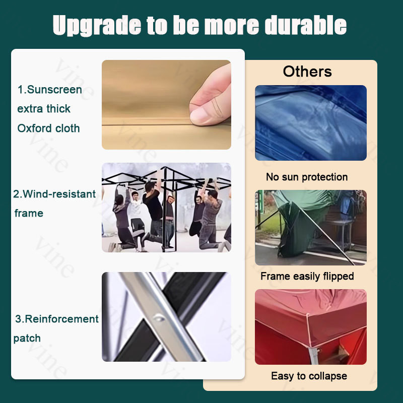 Retractable Tent Car tent Outdoor Stall tent 2X2 2X3 3X3 3X4.5 3X6 ...