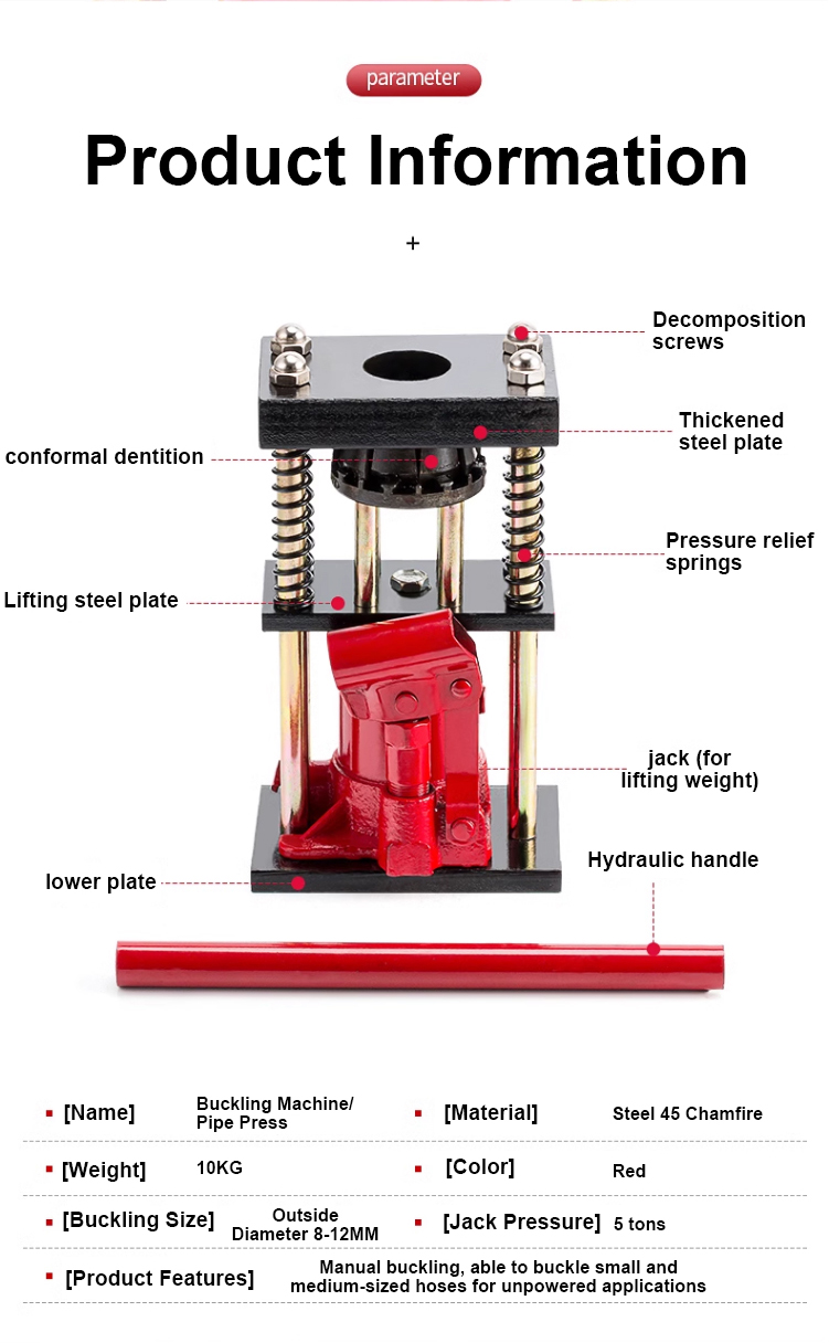 6/8 teeth, Crimping tool Crimp Machine ferrule Machine 8mm to 18mm ...