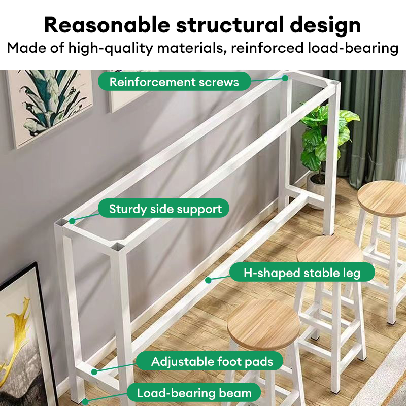 【Safe Package】Bar Table Family Living Room High Foot Table Long Table ...