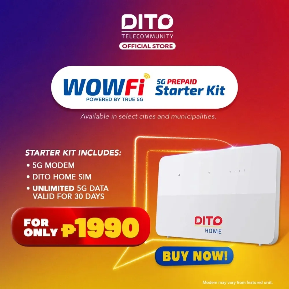 DITO WOWFi 5G Prepaid Starter Kit | Shopee Philippines