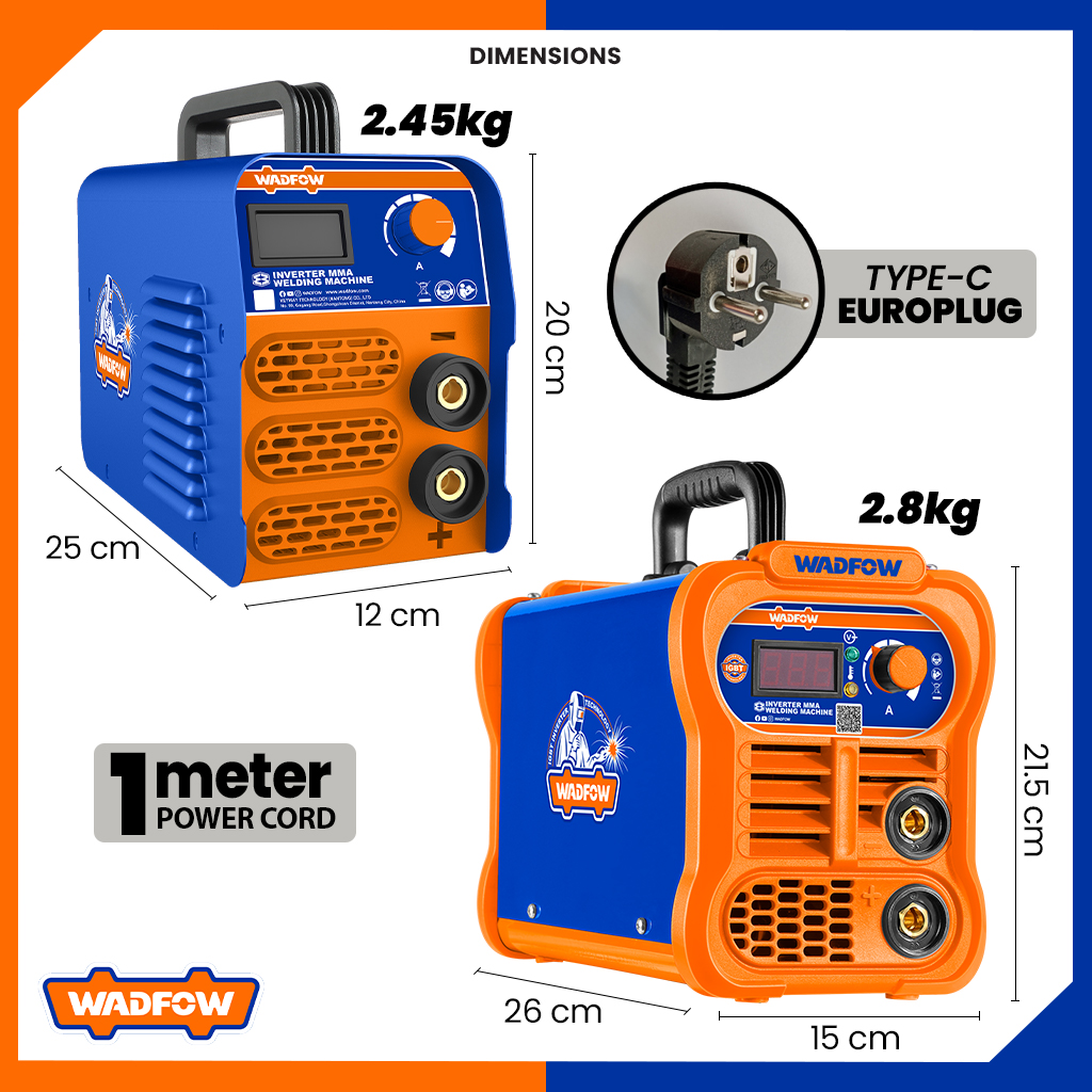 Wadfow 320A / 350A MMA Welding Machine Inverter Portable IGBT with Free ...