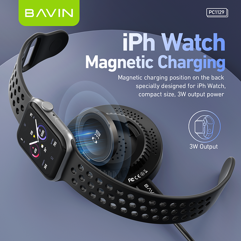 BAVIN PC1129 3 in 1 Fast Charging Magnetic Qi Wireless Charger w/ 15W ...