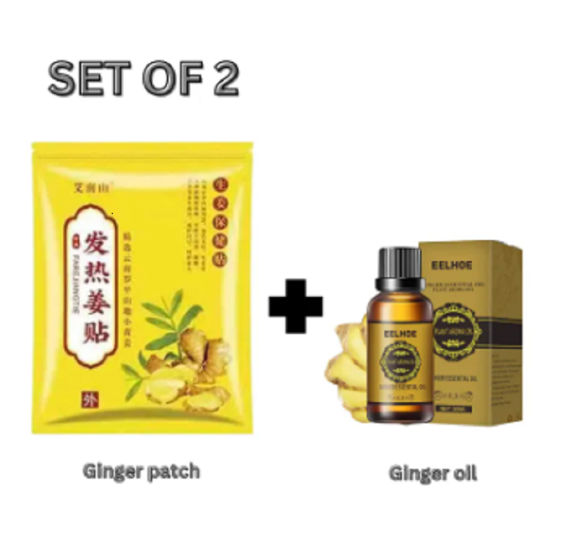 100pcs Ginger Patch For Pain Relief Herbal Plasters Bandages Health ...