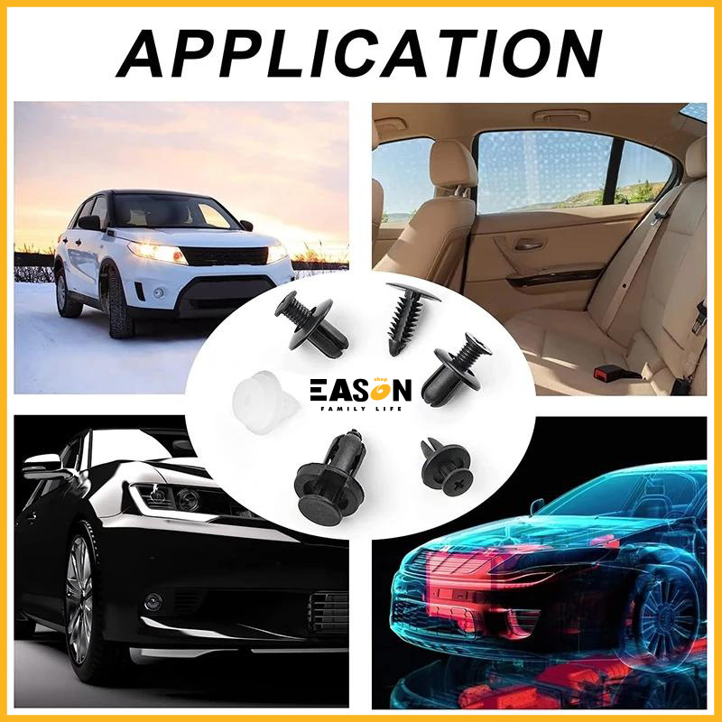 EasonShop100pcs Car Clip Universal Clip Plastic Screw Retainer ...