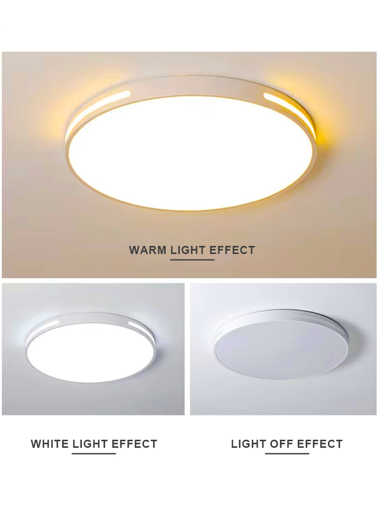OOKAS Modern Tri Color LED Ceiling Lights Light For Bedroom Living Room ...