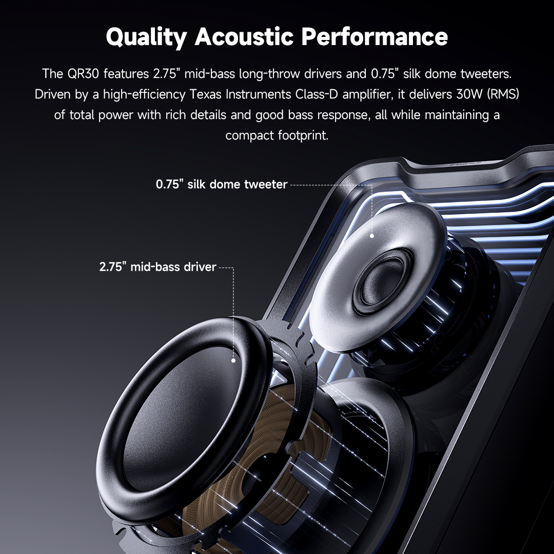 Edifier Speaker EDIFIER QR30 black 2.0 Desktop Active Speaker | Shopee ...