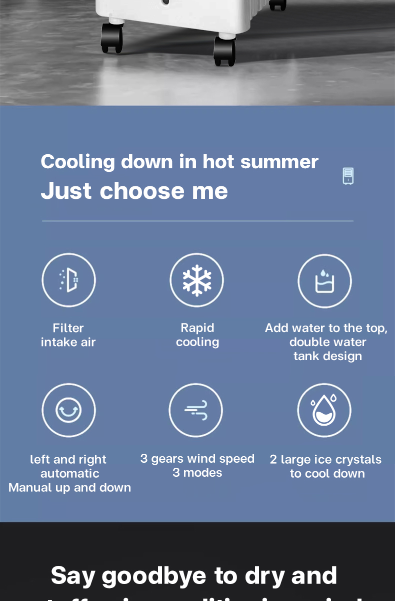 FORUM Air Cooler Fan 12L/20L Portable Air Conditioner For Room Tower ...