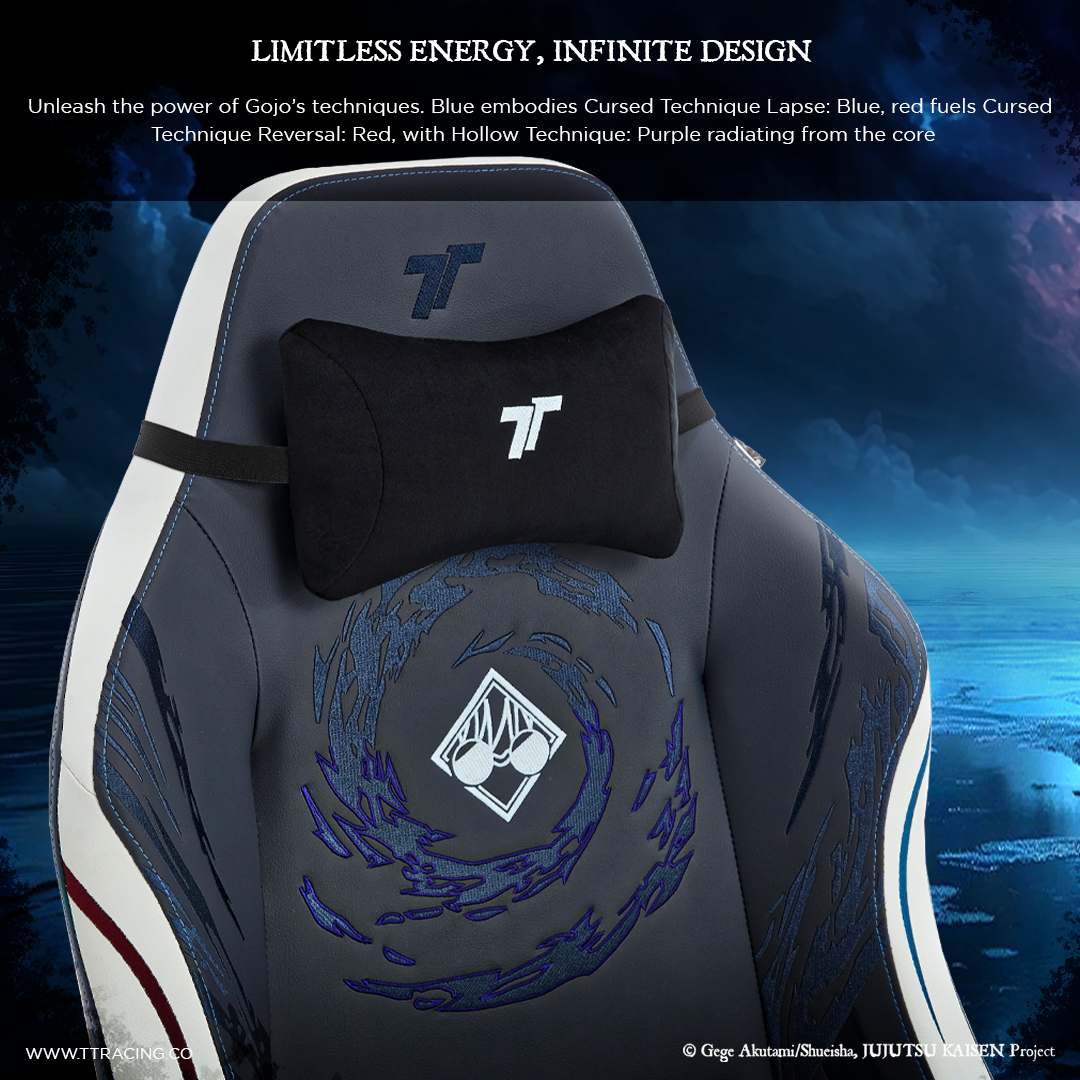 TTRacing Maxx Gojo Edition Gaming Chair | Jujutsu Kaisen Collection ...