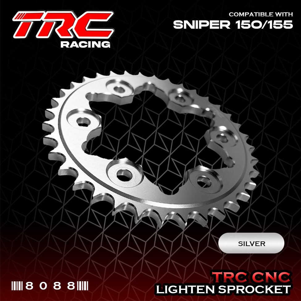 TRC Racing CNC LIGHTEN SPROCKET 36T/428 for SNIPER 150/155 8088 ...