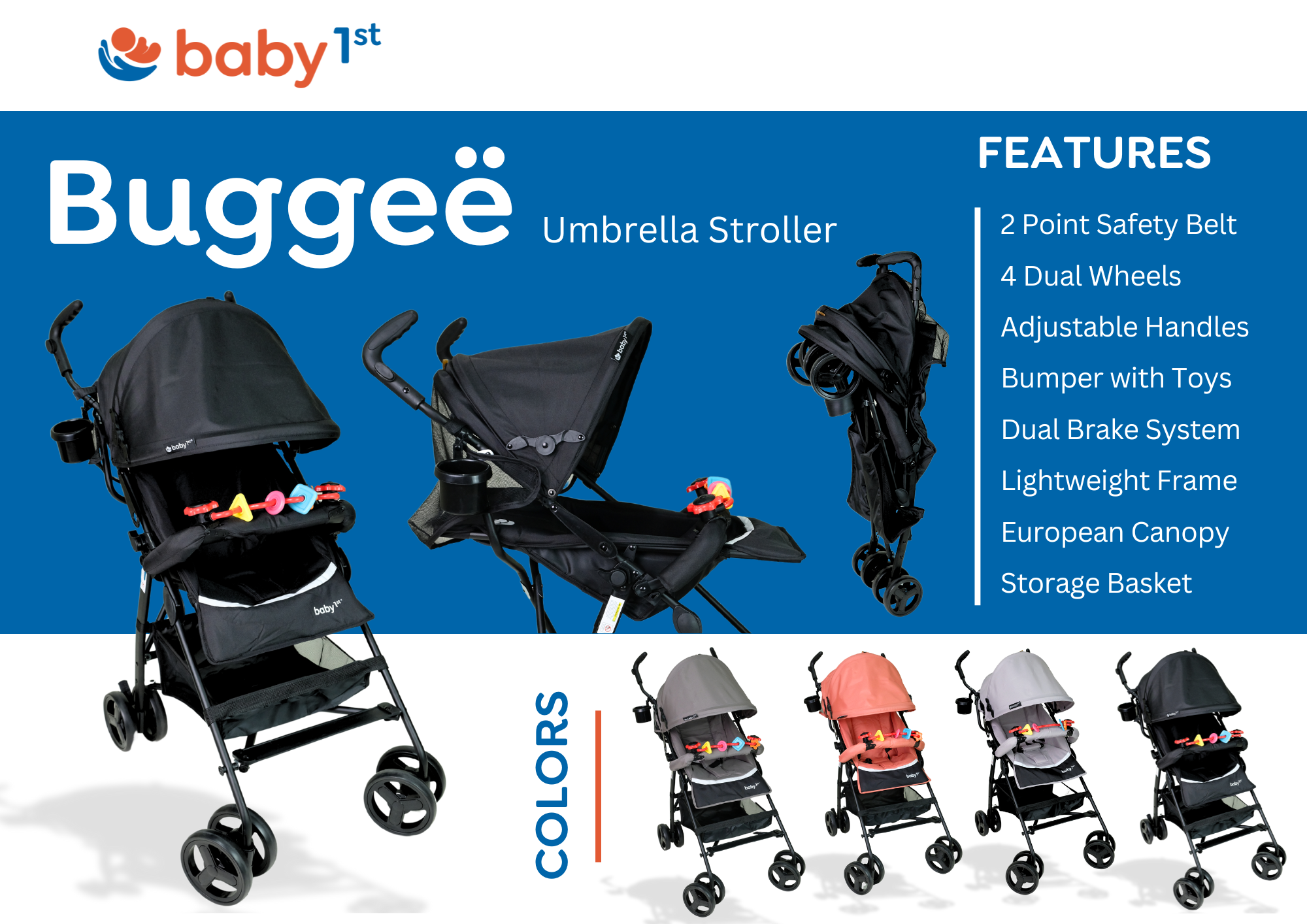 Baby 1st Buggee Lightweight Umbrella Stroller | Shopee Philippines