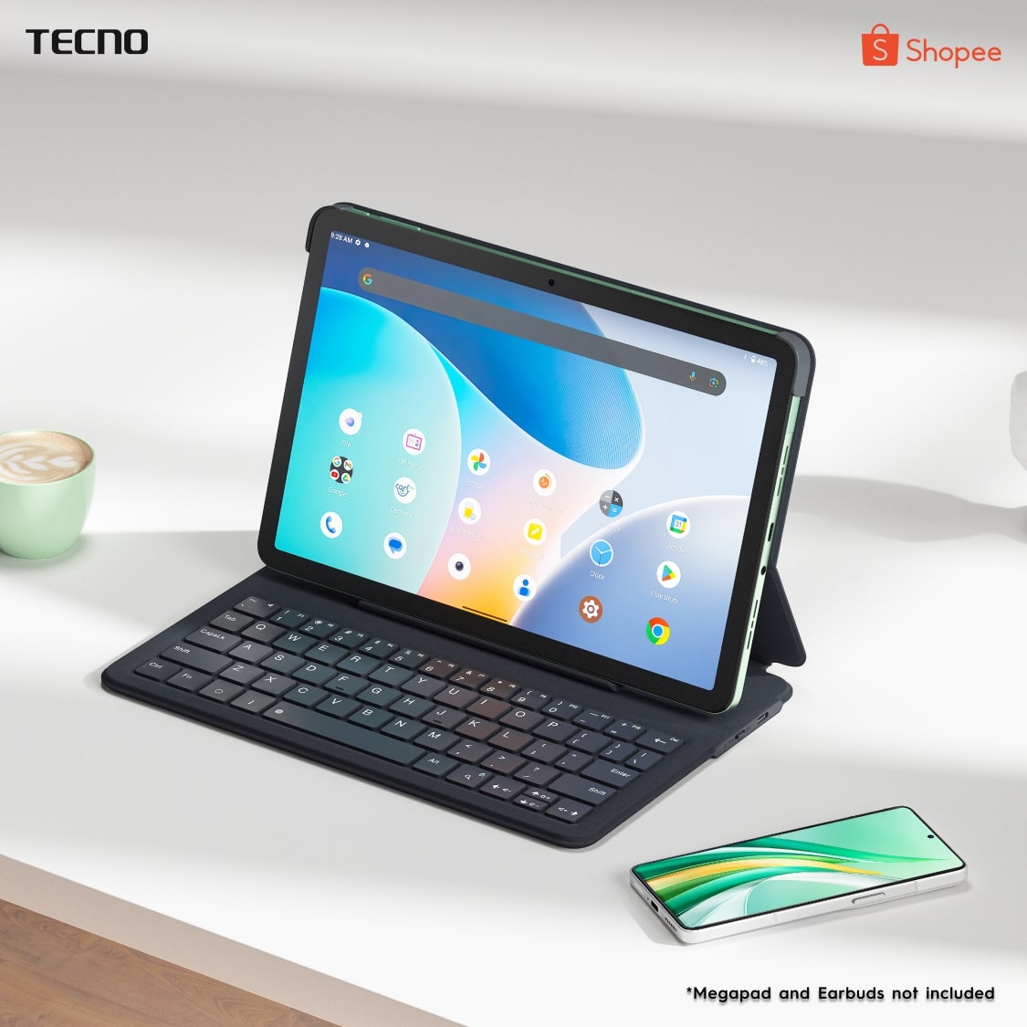 TECNO MEGAPAD 11 BLUETOOTH KEYBOARD | Shopee Philippines