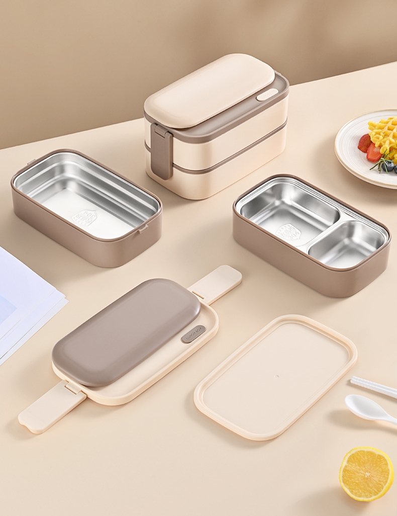 304 Stainless Steel Insulated Lunch Box Divided Into Compartments ...