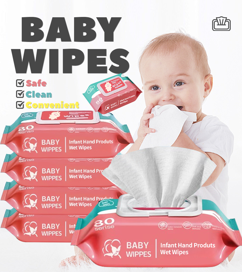 40PCS Baby Wipes And Tissue Bundle Combo Unscented Baby Wipes 80pcs Per ...