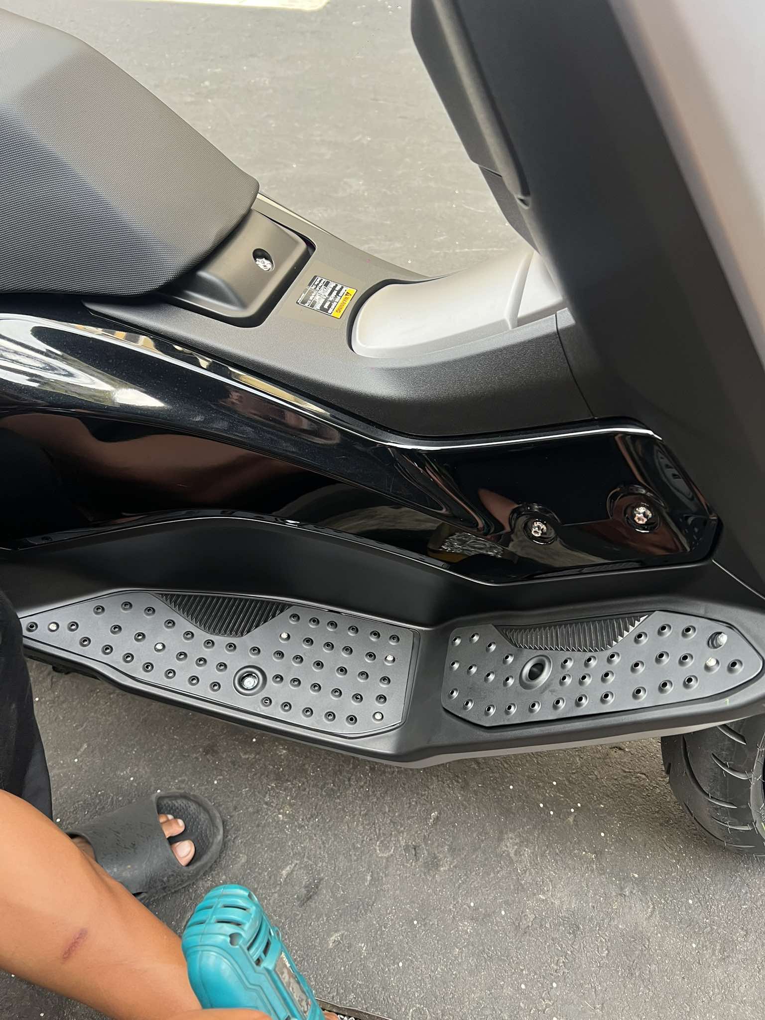 NMAX V3 TURBO ALLOY POWDER COATED FOOTBOARD MATTING / NMAX V3 MATTING ...