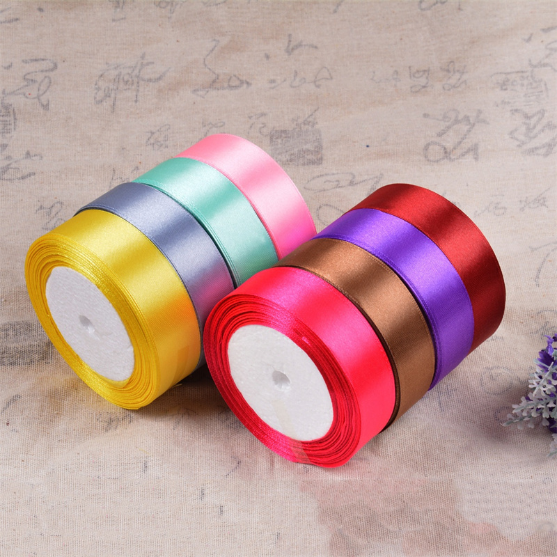 (25 Yards/Roll) 2.5cm Ribbon Romantic Handmade DIY Gift Packaging ...