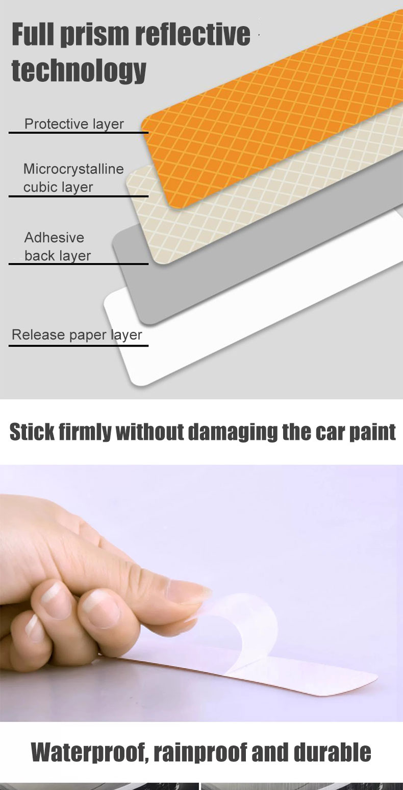 100pcs Reflective Sticker car Motorcycle reflectorized Helmet Shape ...