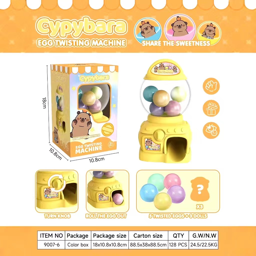 Sunny Shop Vending Machine Toy Mini Cartoon Egg Twisting Machine ...