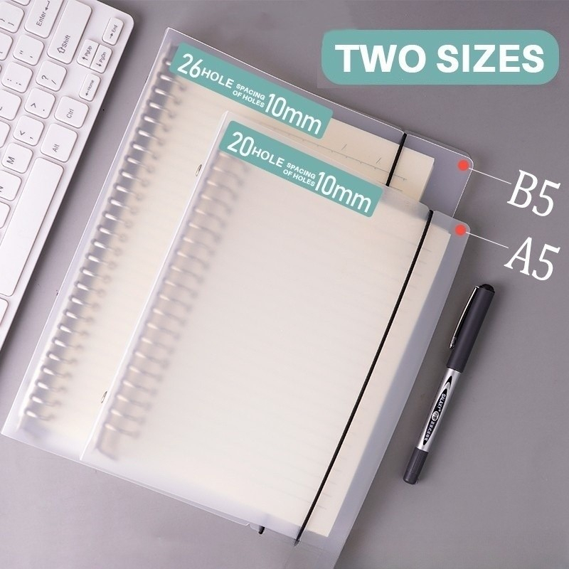Binder notebook A5 B5 A4 loose leaf refill paper notepad coil ...