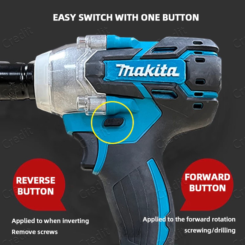 MAKITA Electric lmpact Wrench Cordless Brushless Wrench lmpact Driver Ratch Wrench Drill ...