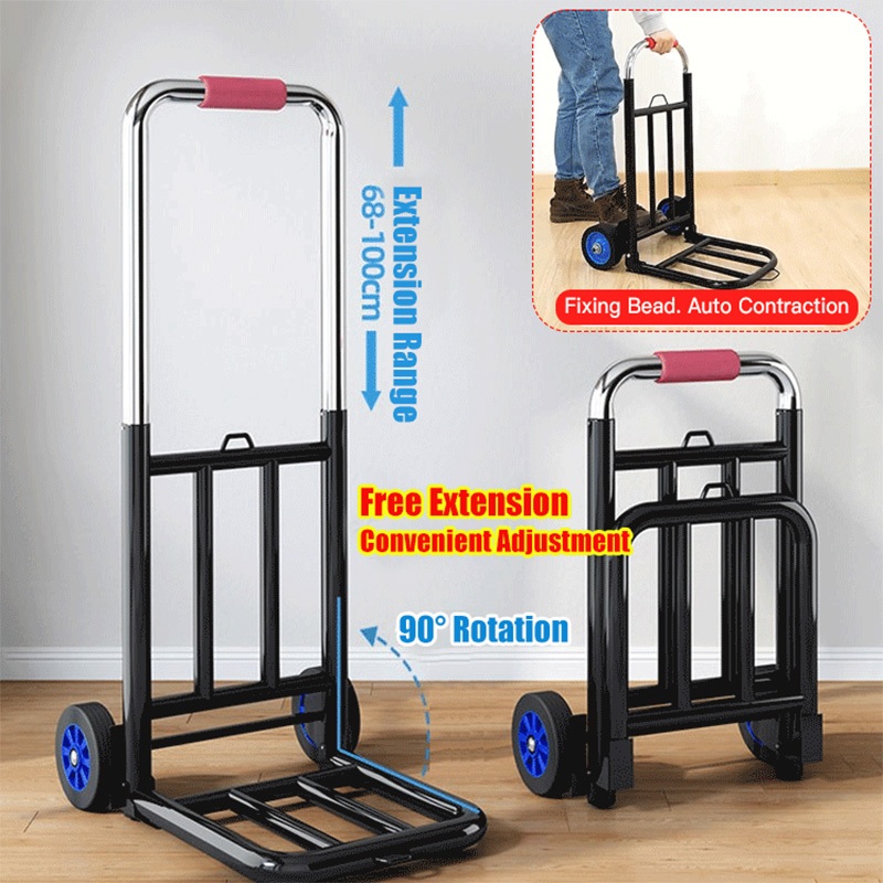 Hand Truck ，Foldable Shopping Trolley ，Black Trolley，Pulley Portable ...