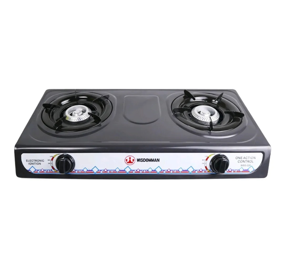 WISDOMMAN spray coating dual gas stove without hose, household kitchen ...