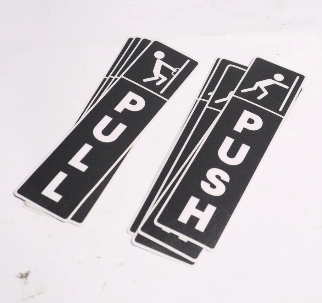 DSIGN Push Pull Door Sticker Signage l Door Signage l Vinyl Sticker l ...