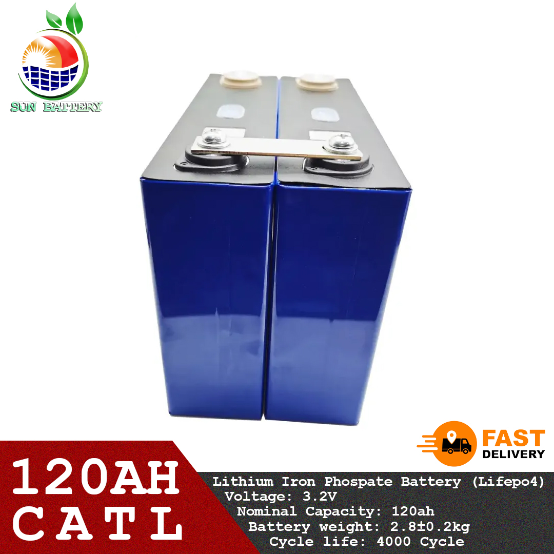 Lifepo4 Battery 120AH CATL Solar Battery 3.2V 120ah Prismatic Lithium ...