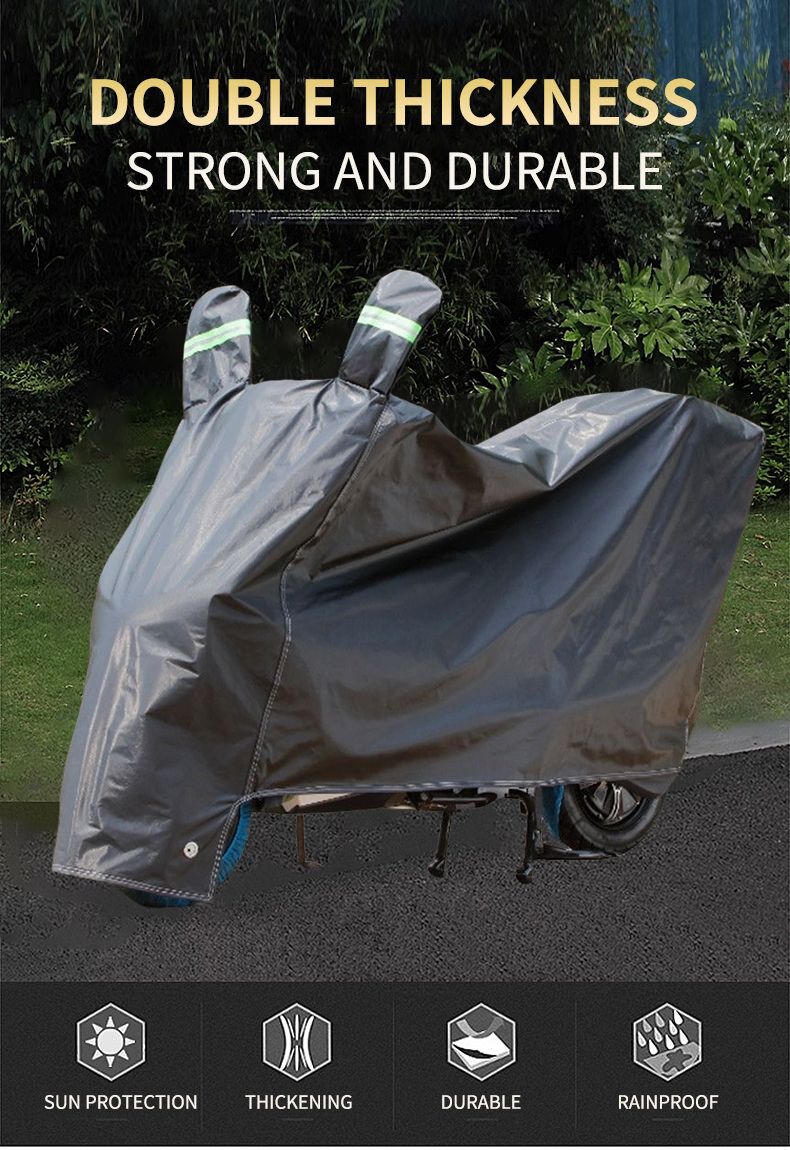 Thicker Motorcycle Motor Cover Durable Universal Waterproof Big Size ...