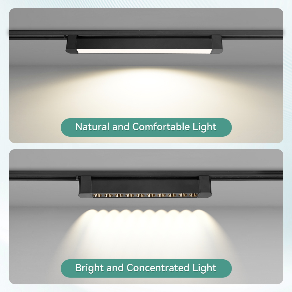 Long Track Light Bar 12W 20W 30W 40W COB Linear Lighting Ceiling Lamps ...