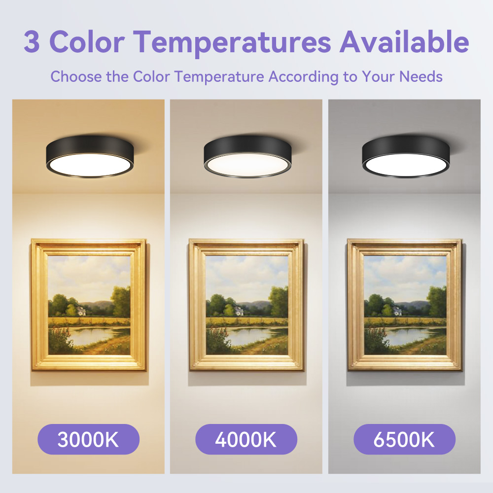 Led Pin Light Ceiling Lights Surface Mounted Downlight 3 Colors Panel ...