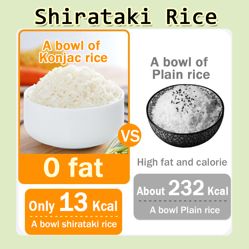 Shirataki Rice 1kg/3kg/5kg Low Carb Shiritake Rice Shirataki Dry Rice ...