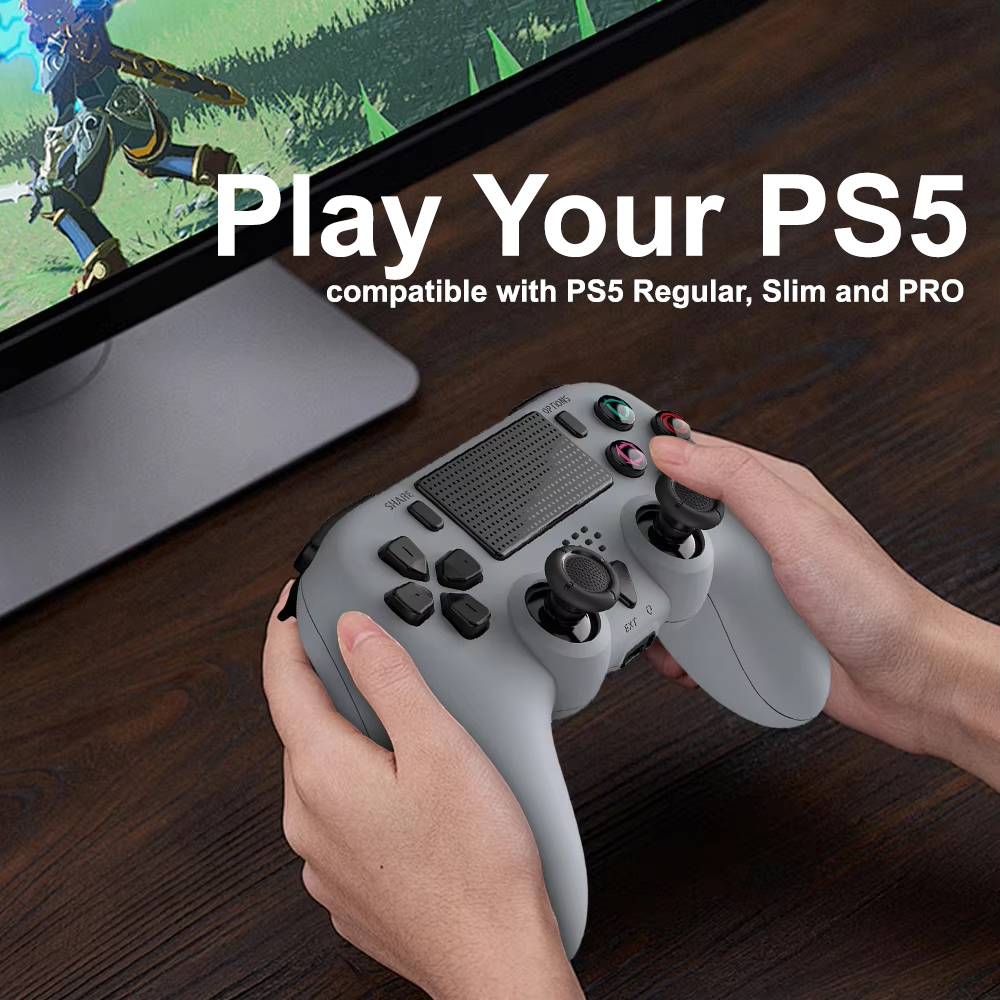 PS5 Wireless Controller For PS5 PRO/PS5 SLIM/PS5 Dual Motor Vibration Gamepad Gaming Joystick ...