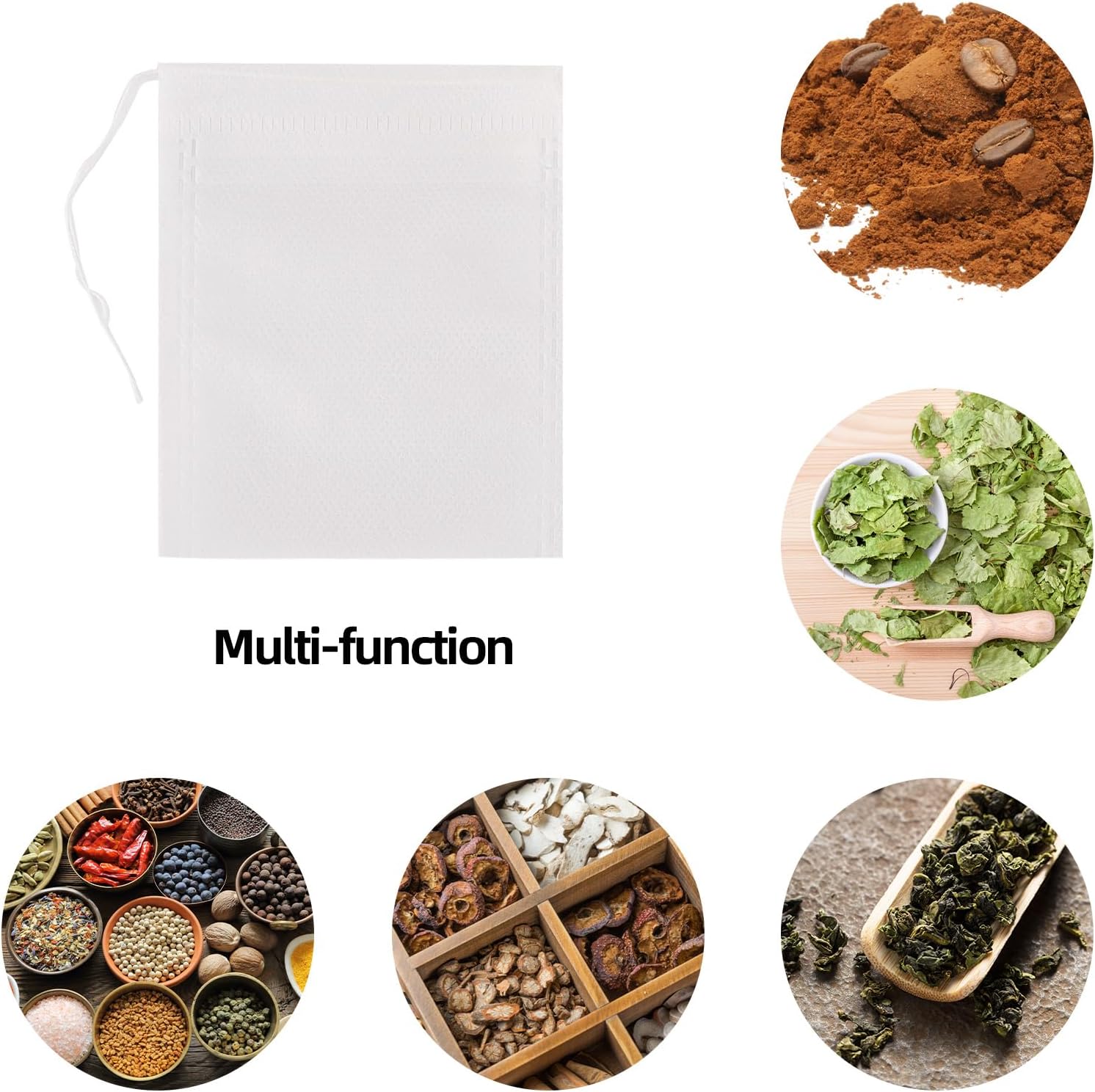 Tea Bags Empty 100Pcs For Tea Coffee Bag Filter With String Heat Seal ...