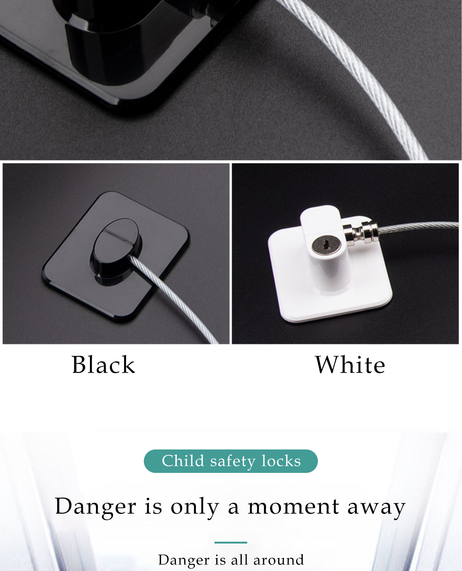 Refrigerator Door Lock Strong Adhesive Freezer Door Lock File Window ...